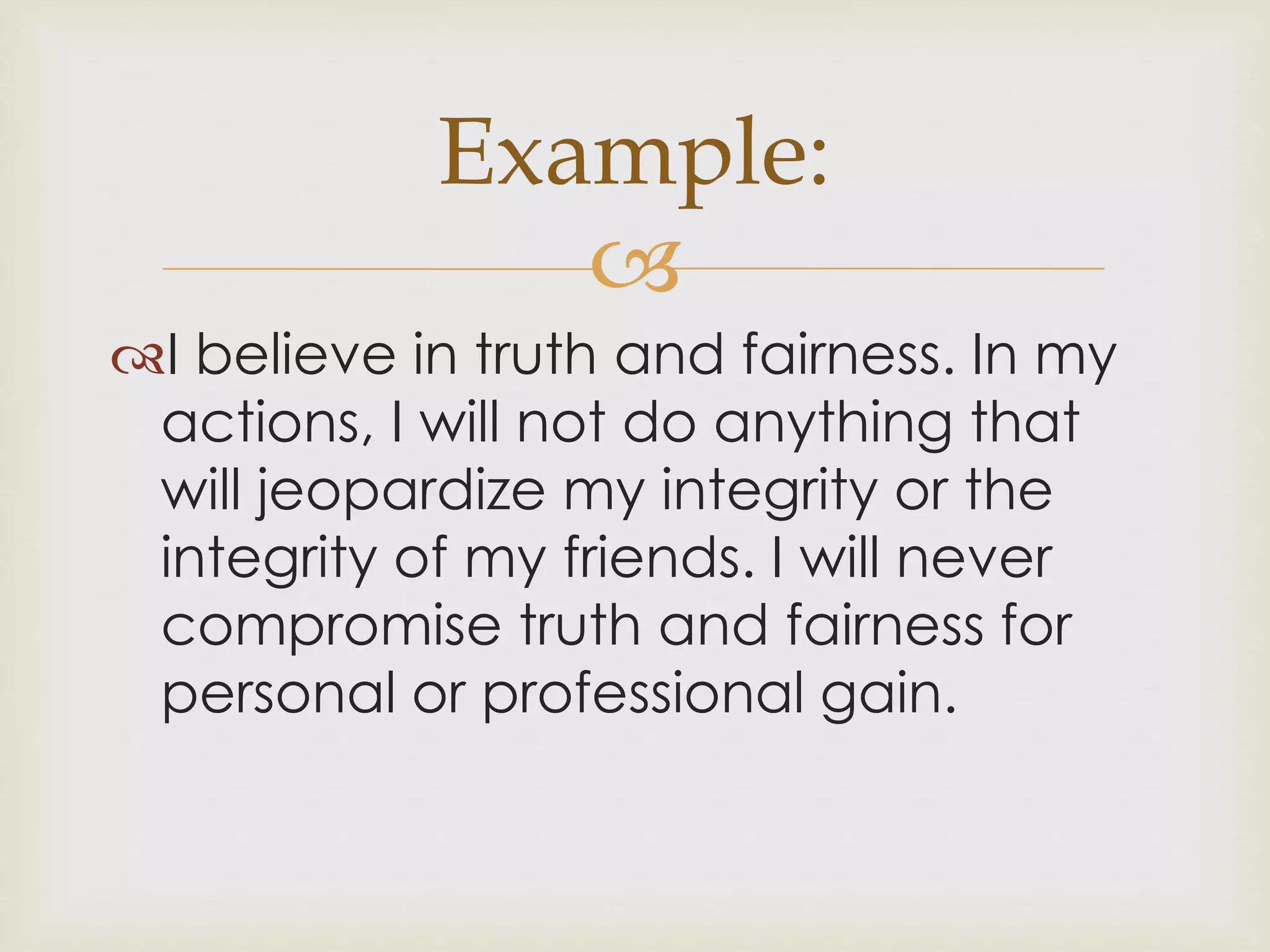 Honesty and integrity | PDF