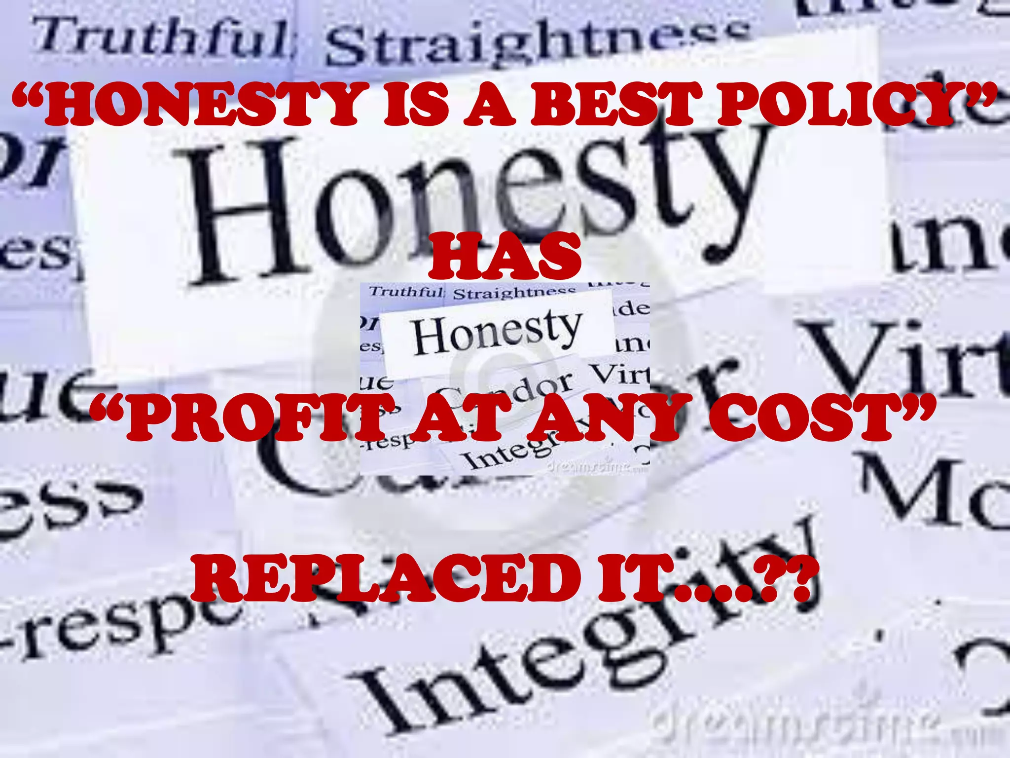 Honesty is a best policy | PPTX