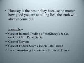 Honesty is a best policy | PPTX