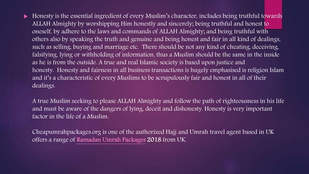 Honesty is Important For Spending Life | PPTX