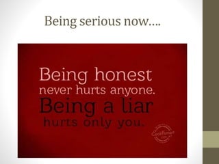 Honesty values assembly | PPTX