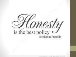 Honesty values assembly | PPTX