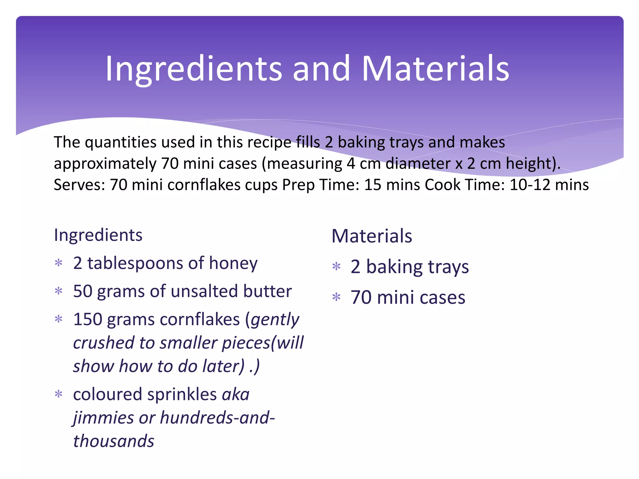 Honey cornflakes | PPTX
