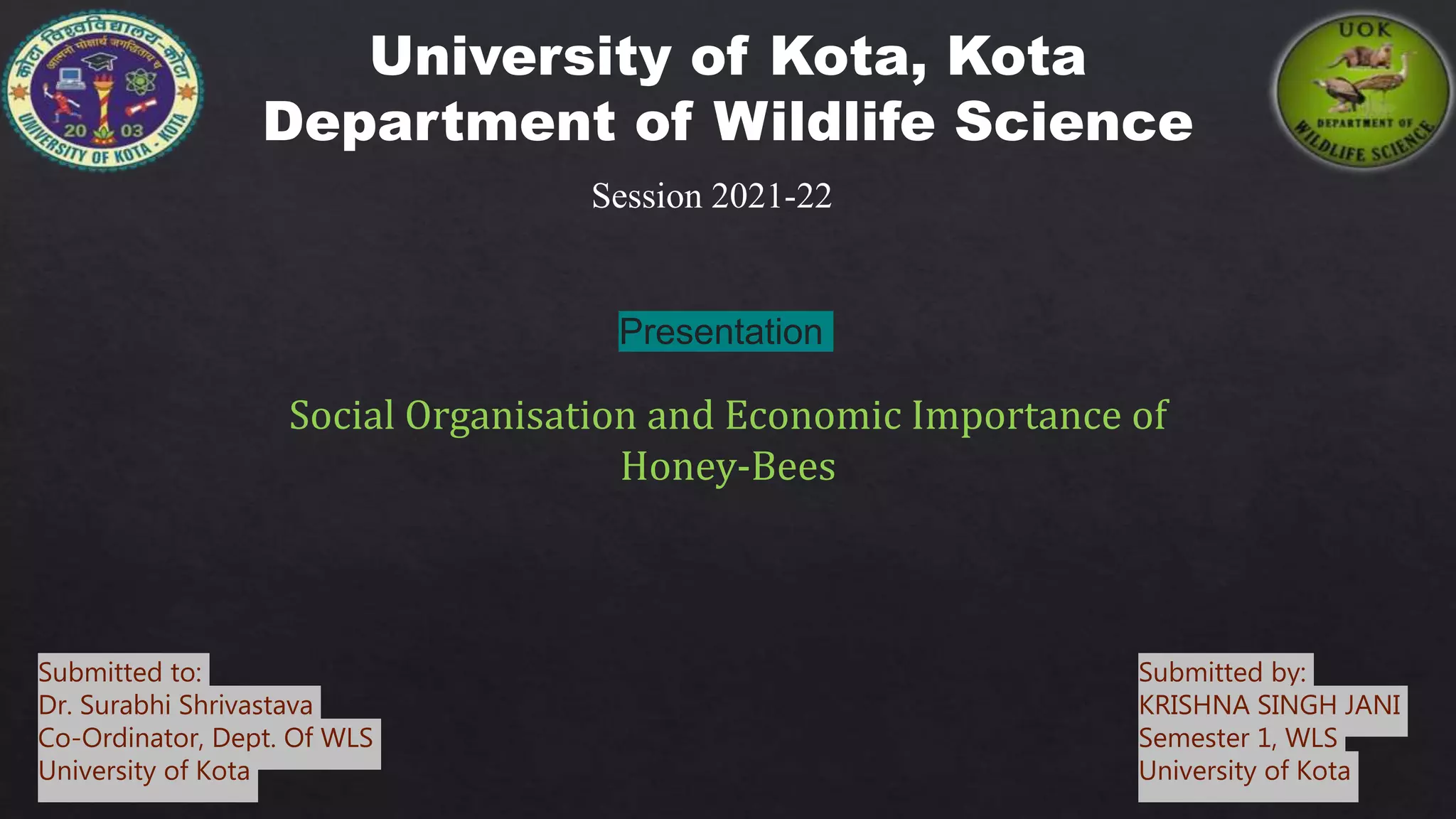 Ecological behaviour and importance of Honey Bee.pptx