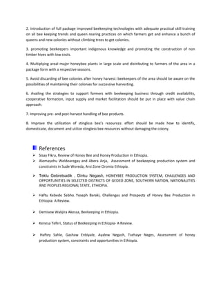 Honeybee production system in Ethiopia BY Dr.Megersa Akasa docx | DOCX