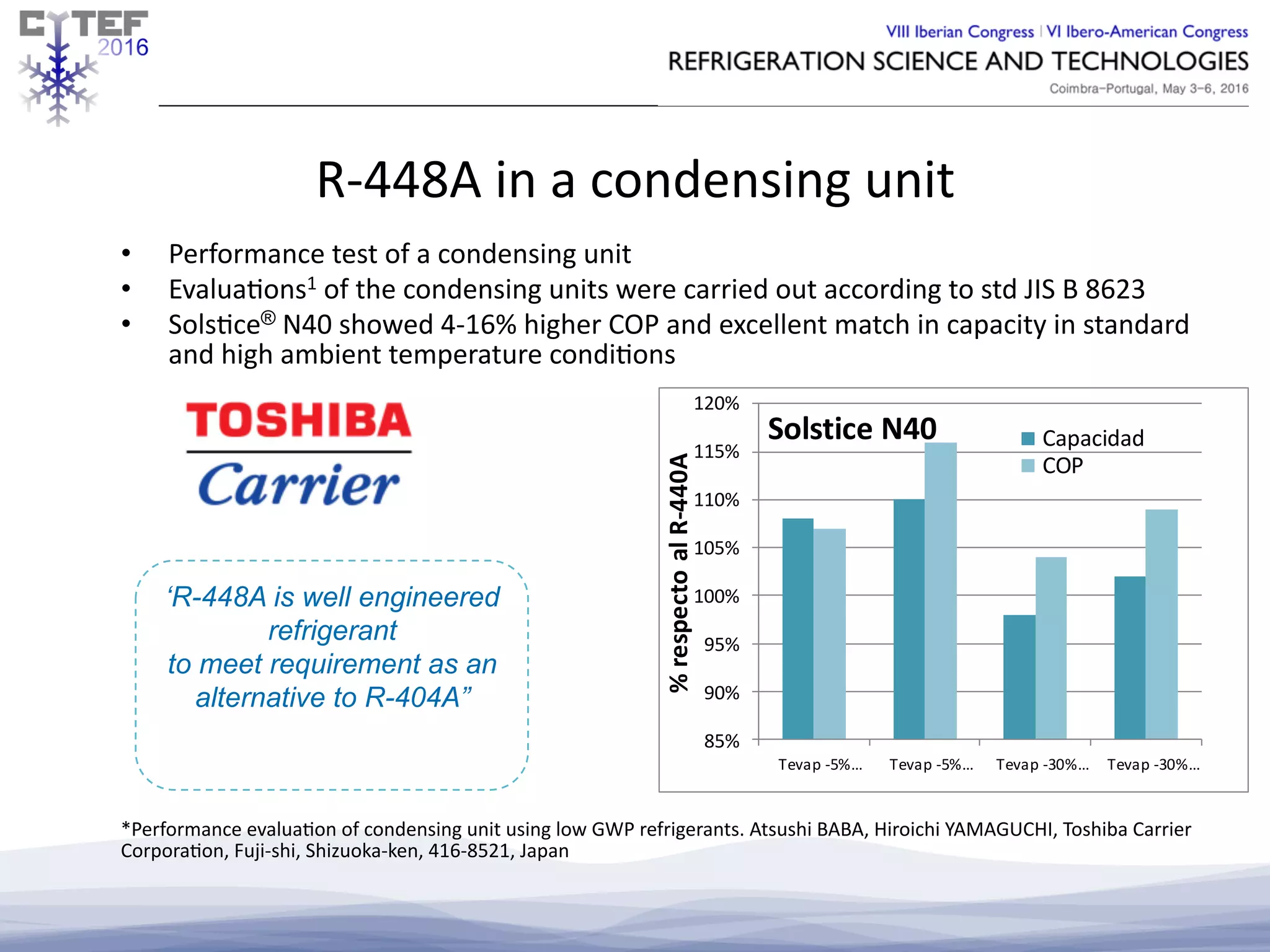Honeywell Refrigerant Presentation - Refrigeration Science and ...