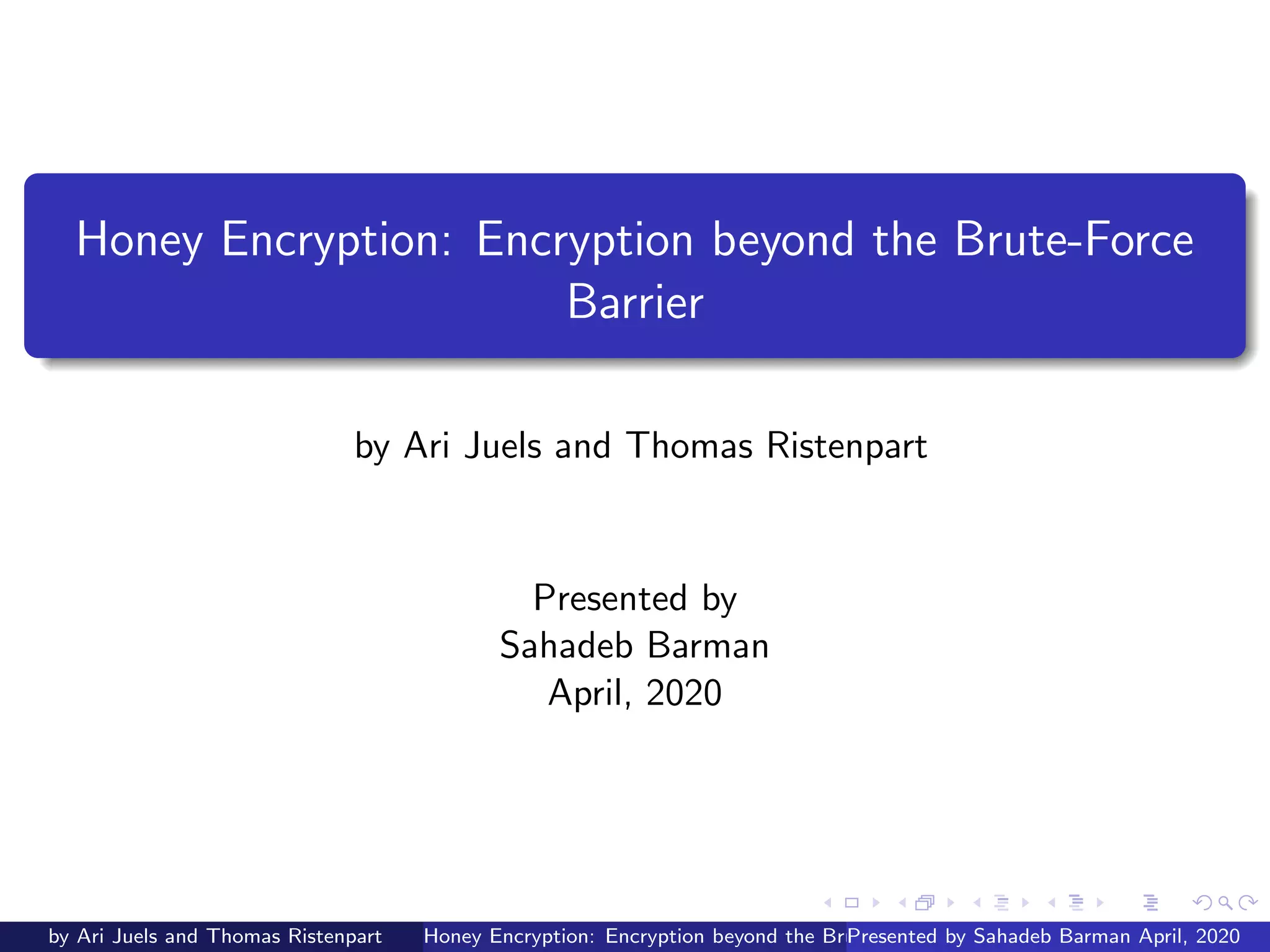 Honey encryption | PDF