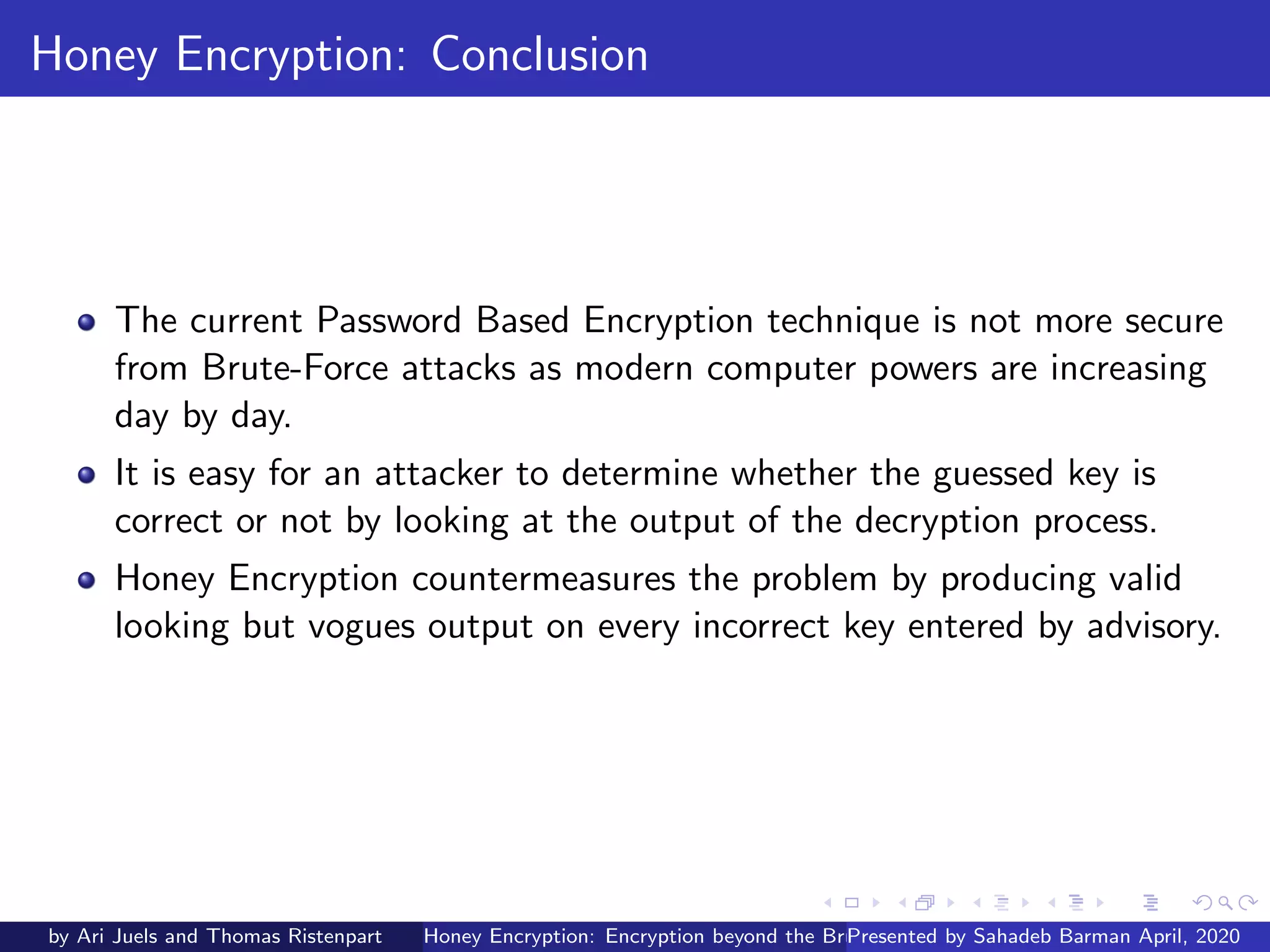 Honey encryption | PDF