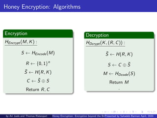 Honey encryption | PDF