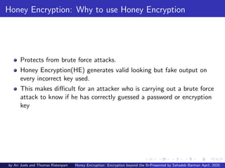 Honey encryption | PDF