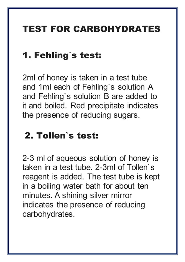 chemistry project for class 12 on analysis of honey | DOCX