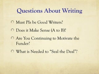 Hone Your Writing Skills to Create Compelling Proposals | PDF