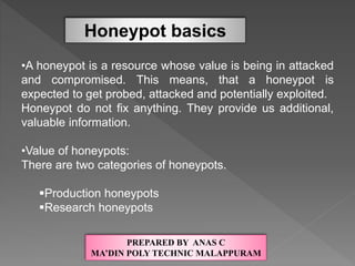Honeypot based intrusion detection system PPT | PPTX
