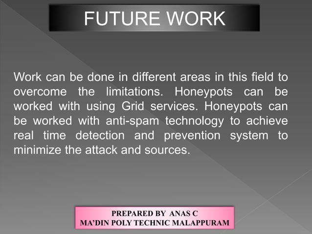 Honeypot Based Intrusion Detection System Ppt Pptx