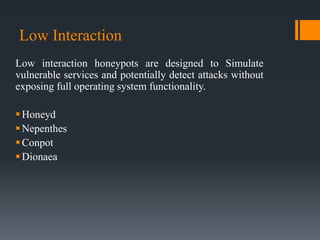 Honeypot and deception | PPSX