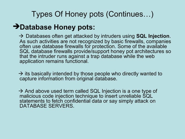 Honey pots | PPT