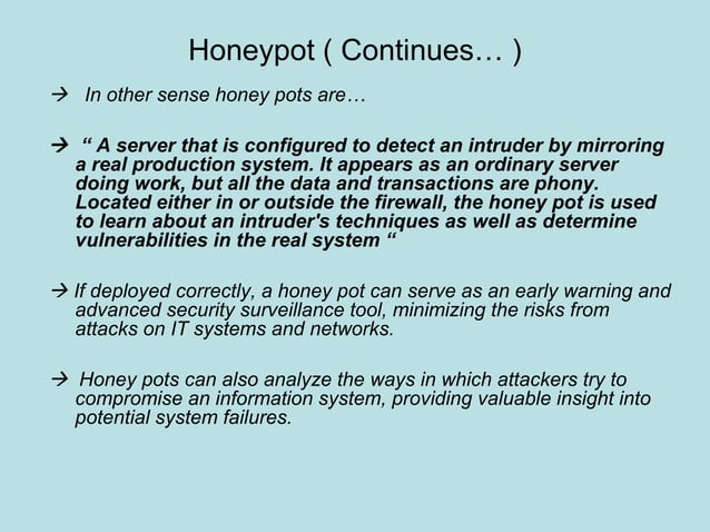 Honey pots | PPT