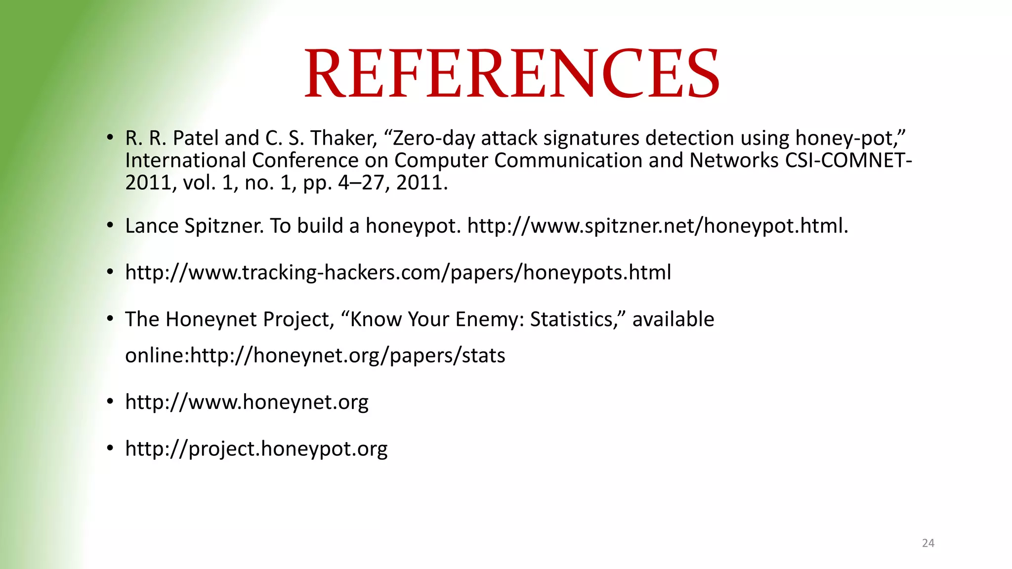 Honeypots | PPTX