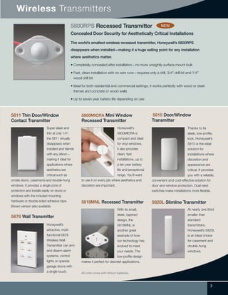 Honeywell 5800-wireless-series | PDF