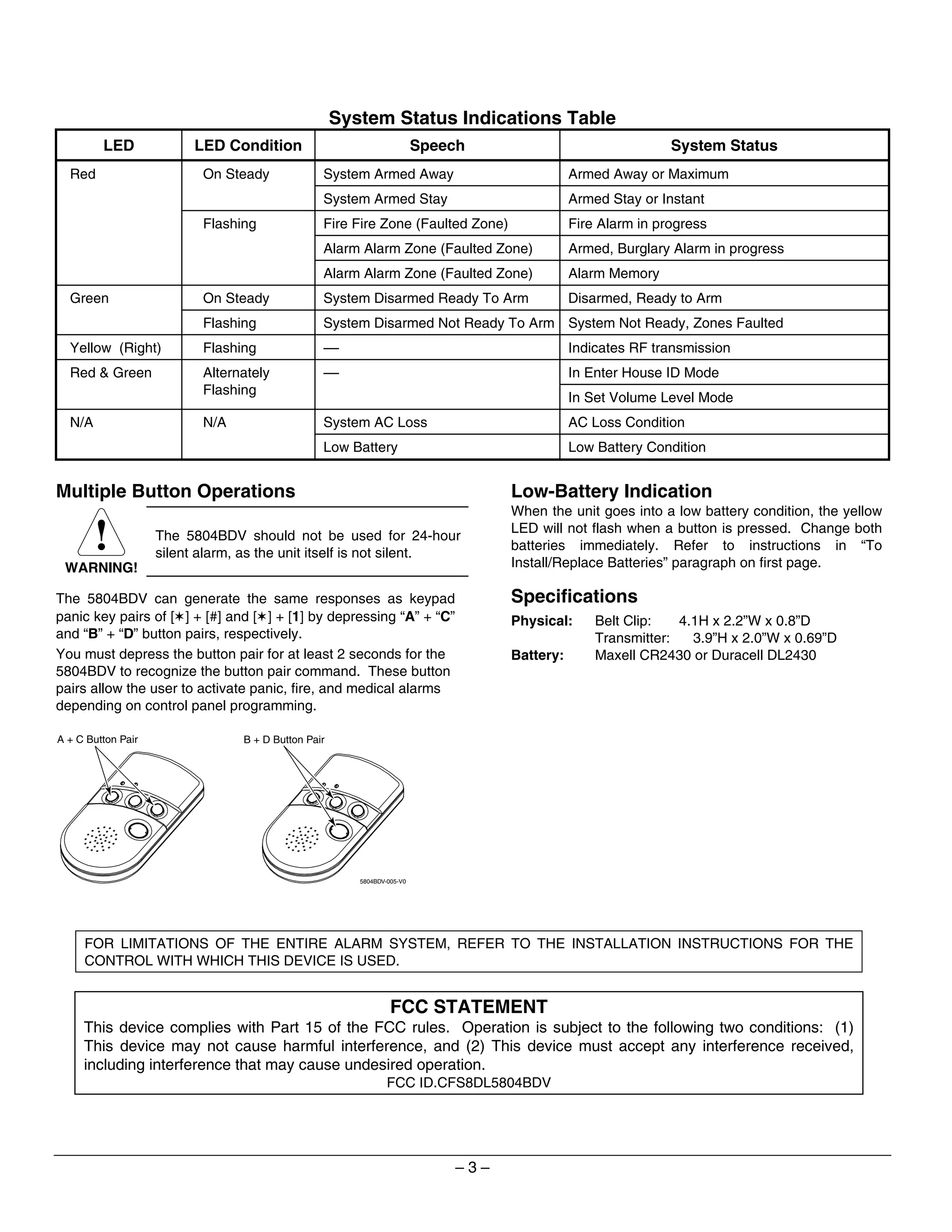 Honeywell 5804bdv-install-guide | PDF
