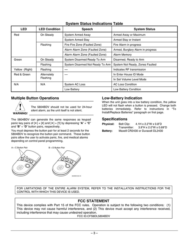 Honeywell 5804bdv-install-guide | PDF | Radio Control | Hobbies & Interests