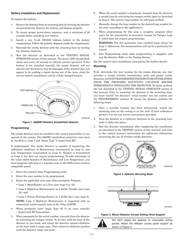Honeywell 5808w3-install-guide | PDF