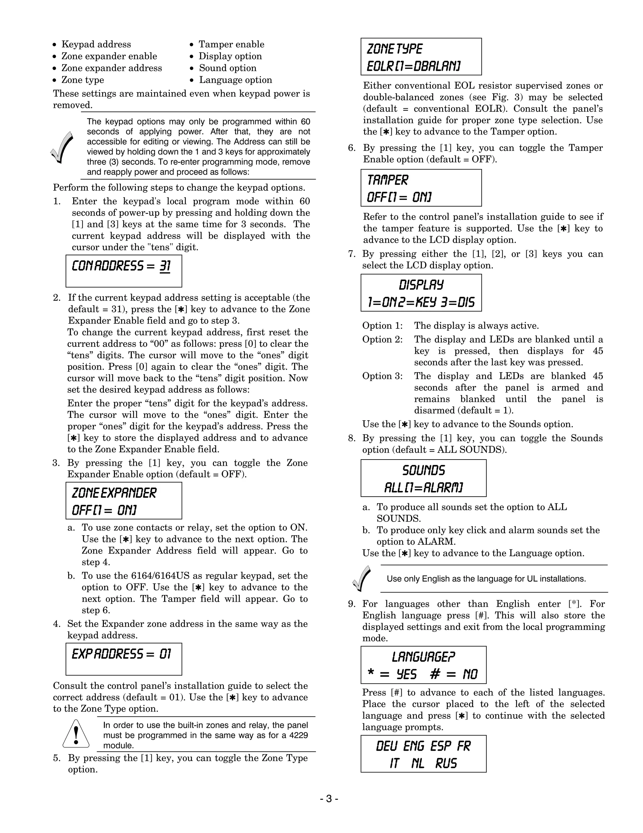 Honeywell 6164 us-install-guide | PDF