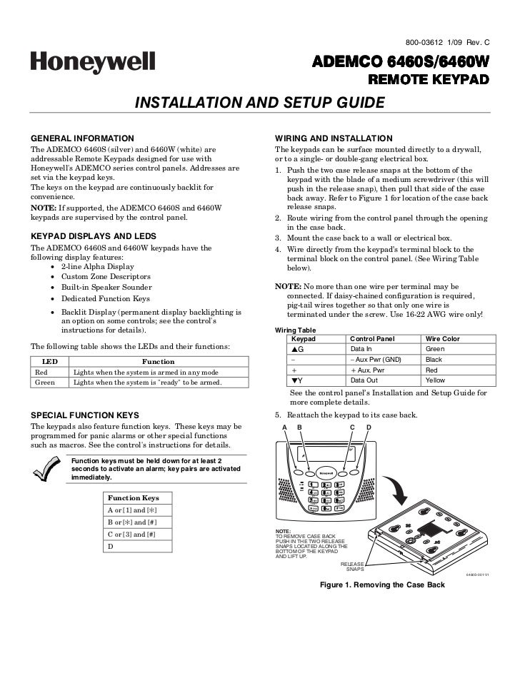 Honeywell 6460-install-guide