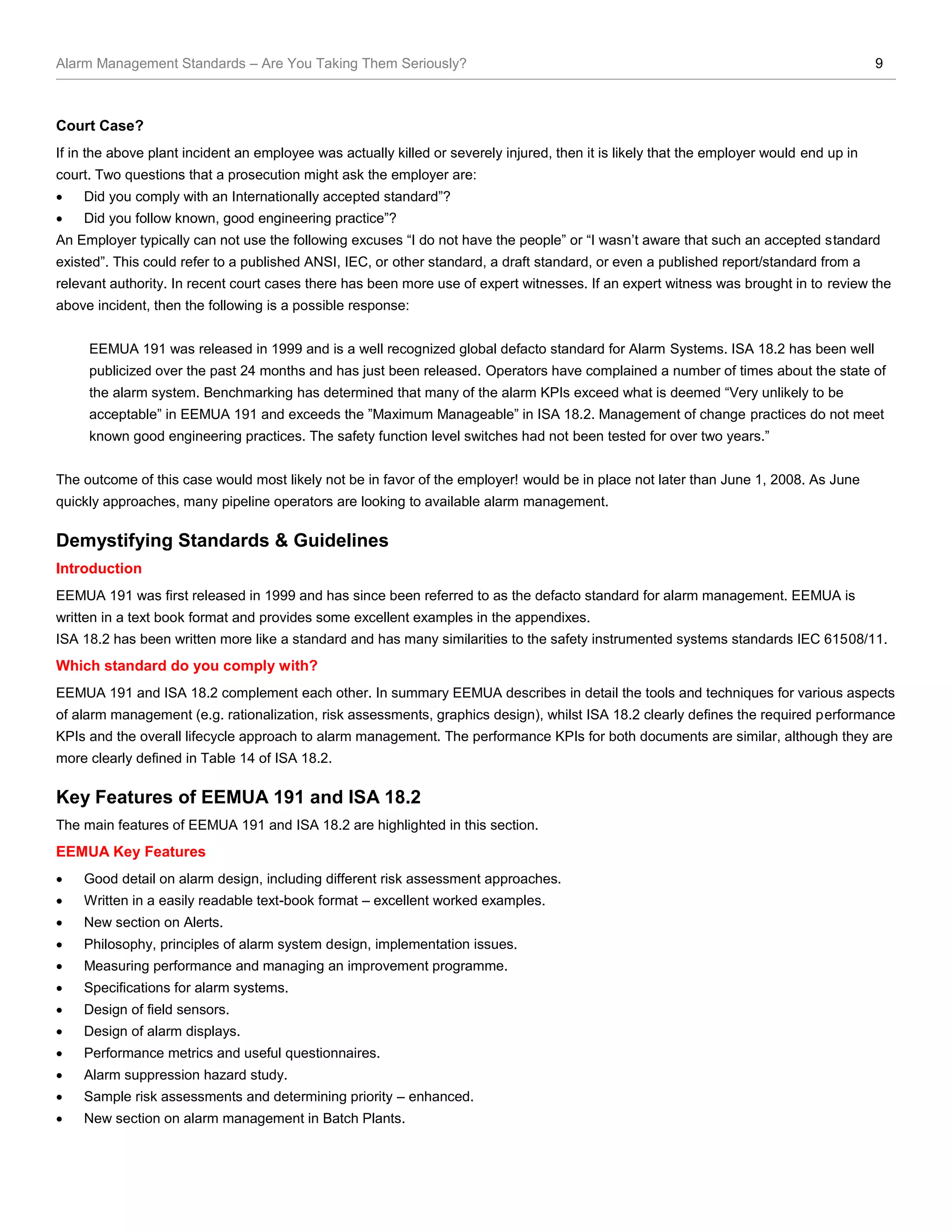 Honeywell - Alarm management standards taken seriously | PDF
