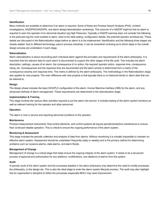 Honeywell - Alarm management standards taken seriously | PDF