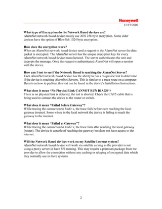 Honeywell alarmnet-internet-faqs | PDF | Computer Networking | Computing