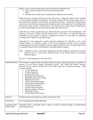 Honeywell alarmnet-message-definitions | PDF