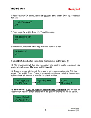 Honeywell defaulting-alarmnet-communicators | PDF