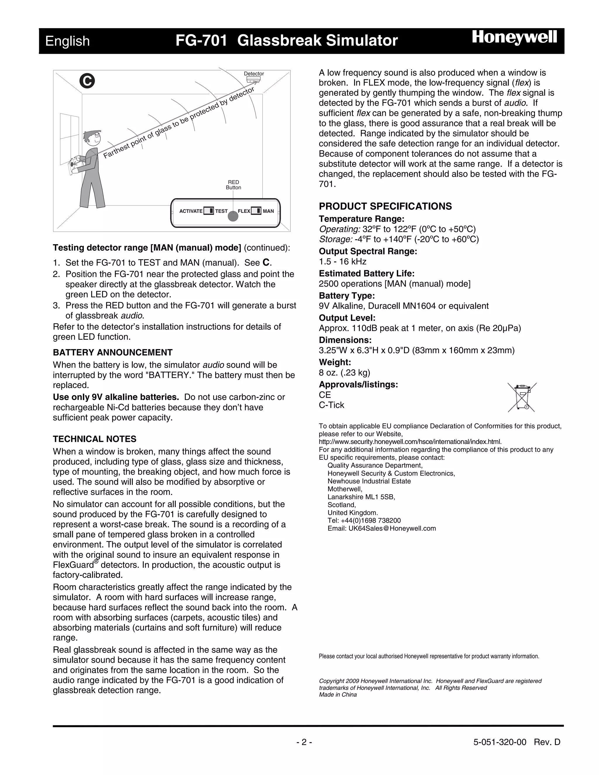 Honeywell fg701-user-guide | PDF