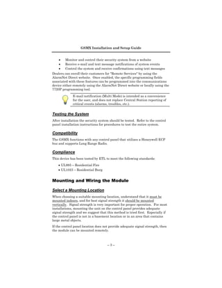 Honeywell gsmx-install-guide | PDF
