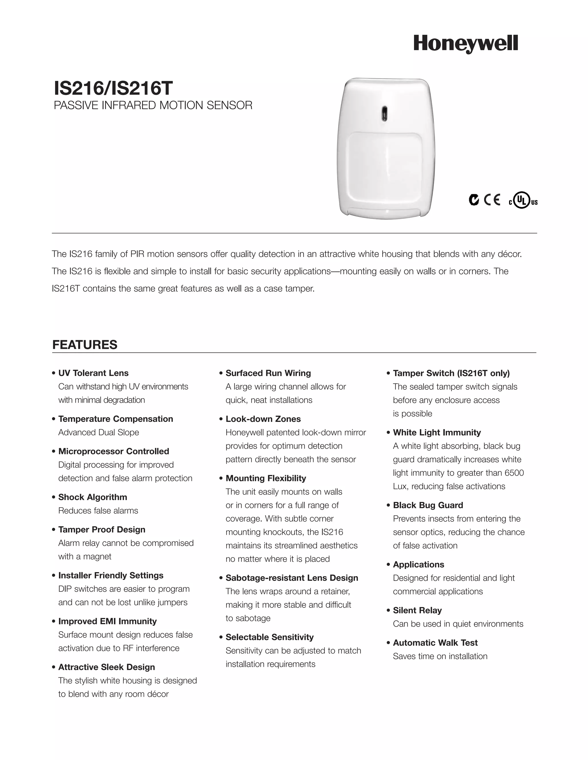 Honeywell is216-data-sheet | PDF