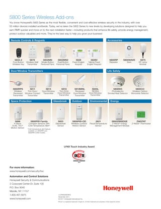 Honeywell L5000 Dealer Brochure | PDF