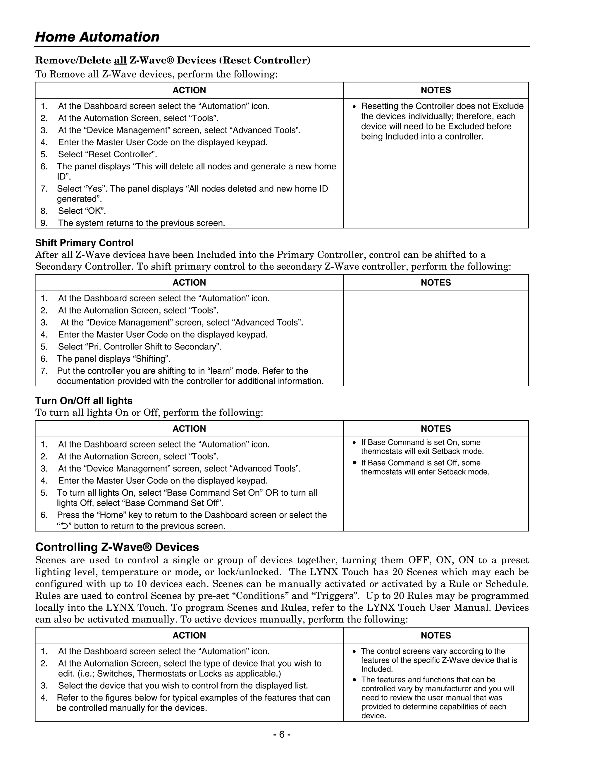 Honeywell L5100 Home Automation Guide | PDF