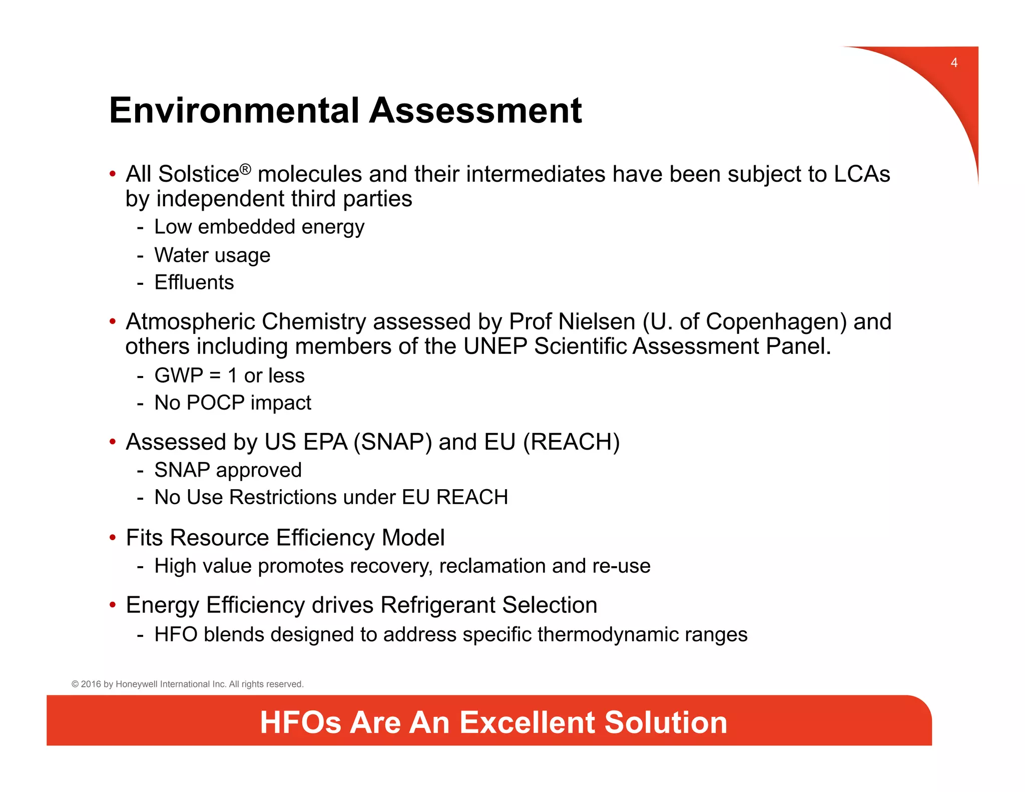 Honeywell Solstice®: Future Role of HFO Refrigerants | PDF