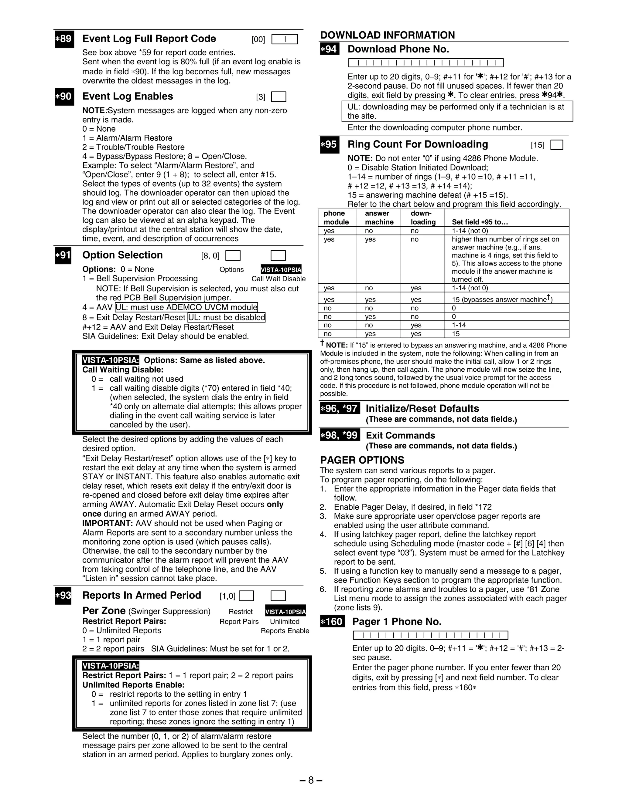 Honeywell vista-10p-programming-guide | PDF