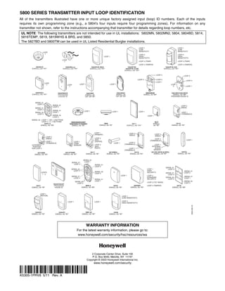 Honeywell Vista 15P Honeywell Vista 20P Programming Guide | PDF