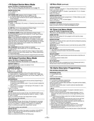 Honeywell Vista 21IP Programming Guide | PDF