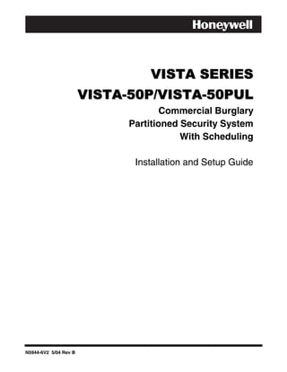 Honeywell vista-50p-install-guide | PDF