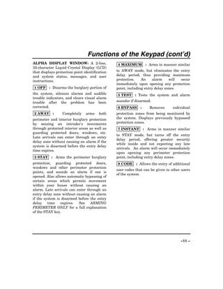 Honeywell vista-50p-user-guide | PDF