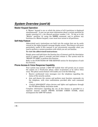 Honeywell vista-50p-user-guide | PDF