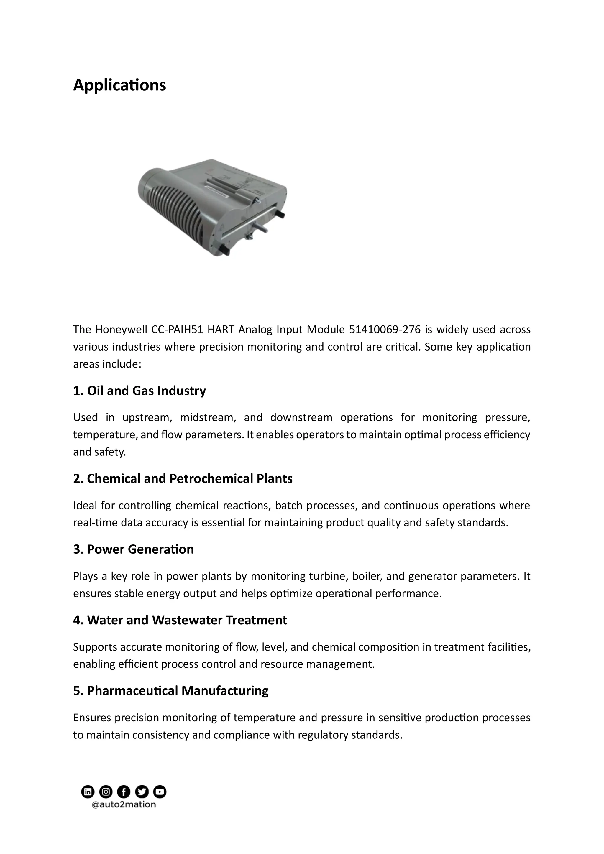 Honeywell Cc-paih51 Hart Analog Input Module 51410069-276.pdf