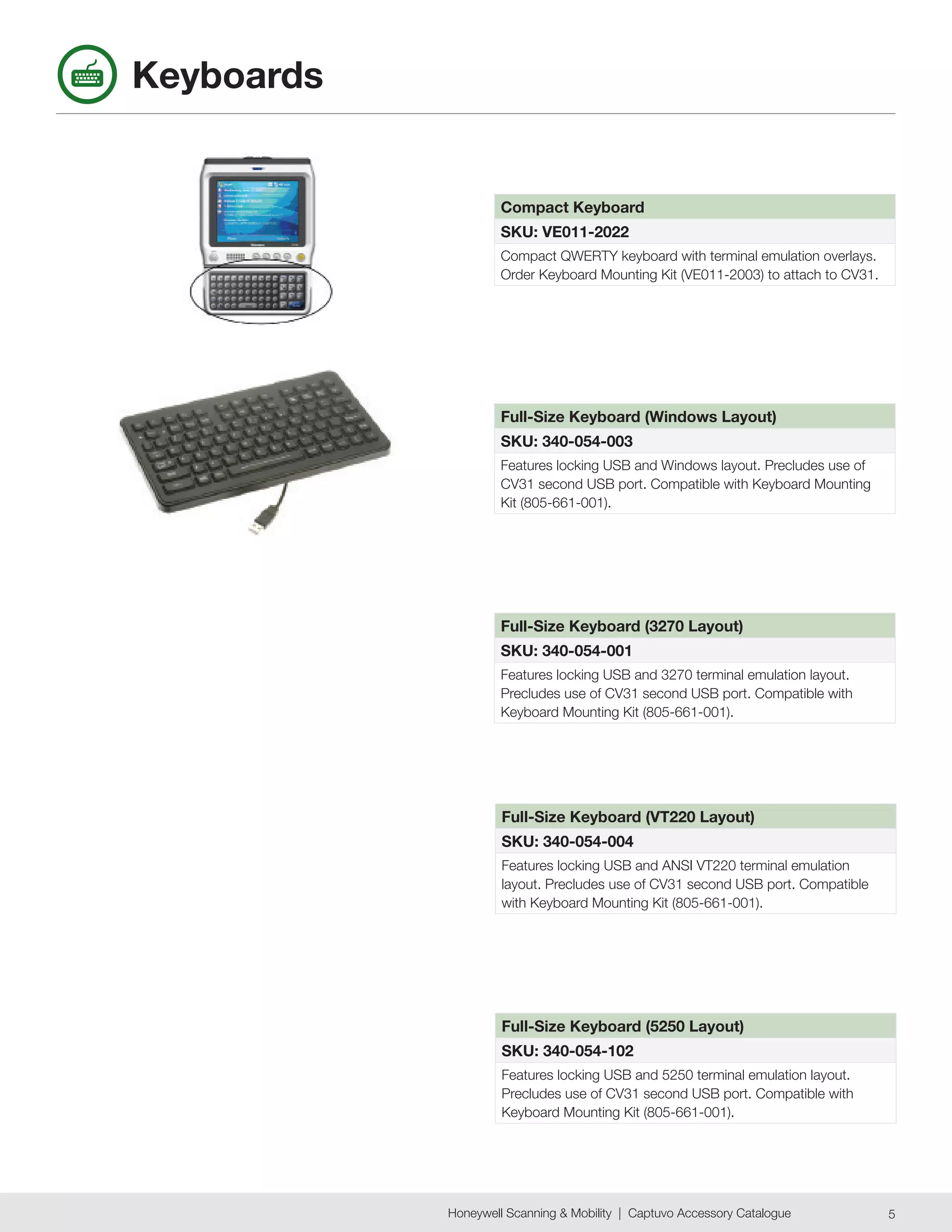Honeywell cv31 vehicle mount computer accessory guide | PDF
