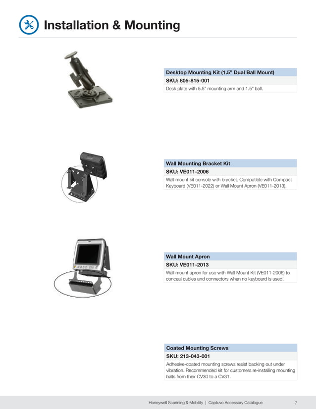 Honeywell cv31 vehicle mount computer accessory guide | PDF