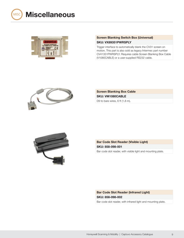 Honeywell cv31 vehicle mount computer accessory guide | PDF
