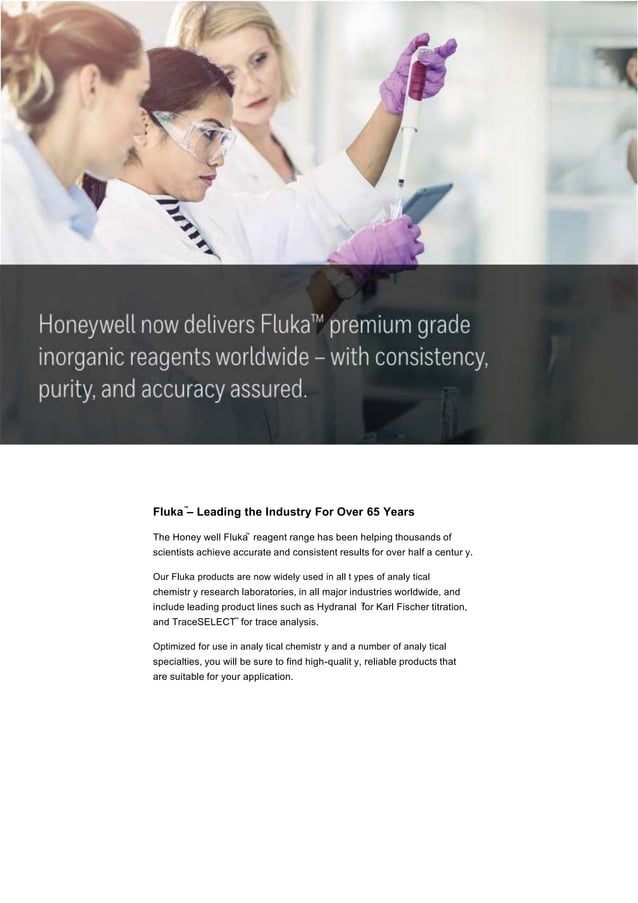 Honeywell Fluka | PDF